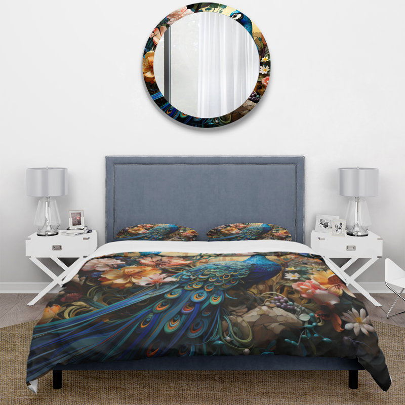 peacock feather comforter