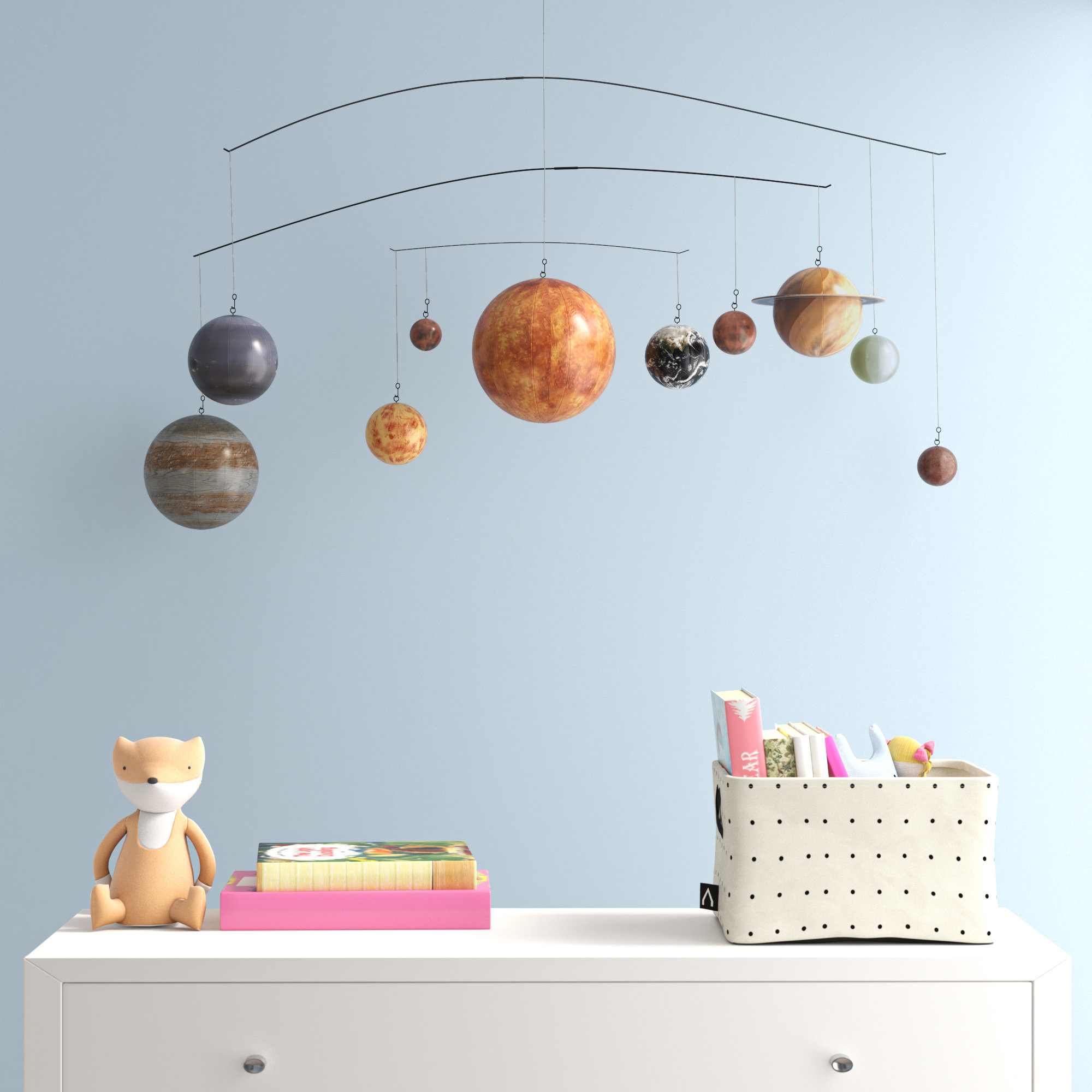 Wildon Home® Taybah Solar System Mobile Wall DÃ©cor & Reviews - Wayfair ...