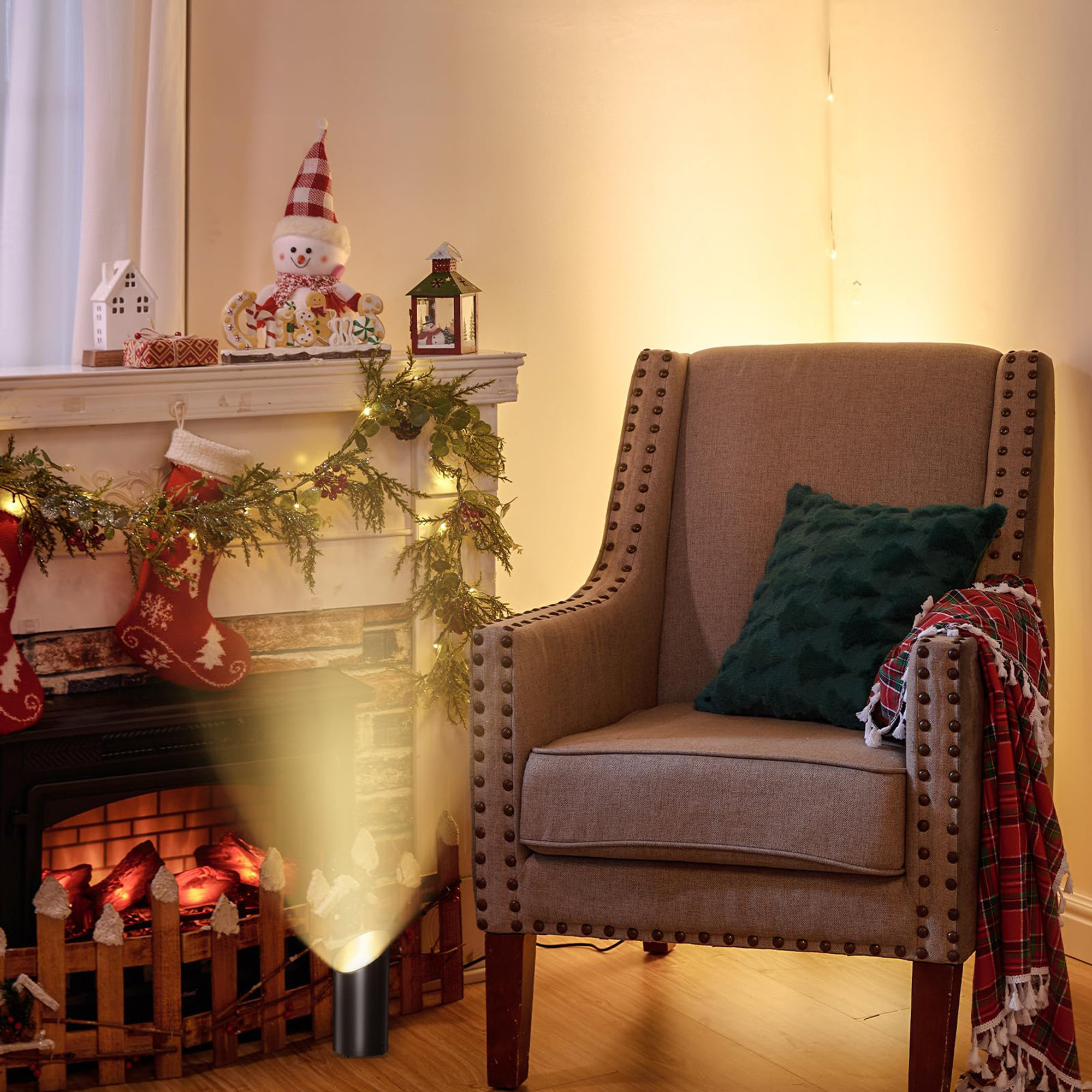 Brayden Studio® 4 Pack White LED SpotLights - Uplighting Floor Can ...