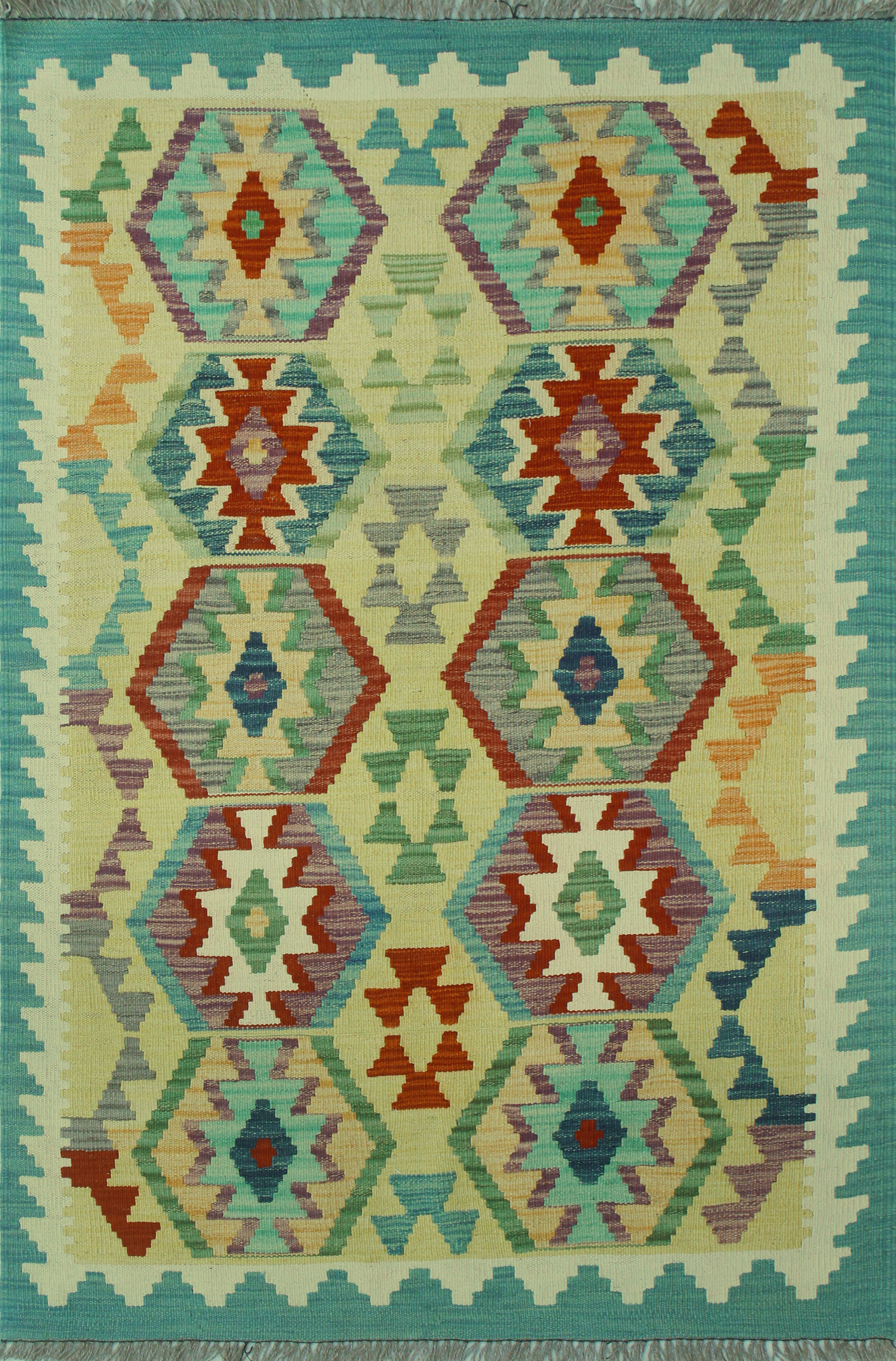 Union Rustic Bousson Kilim Zoya Gold Rug - Wayfair Canada