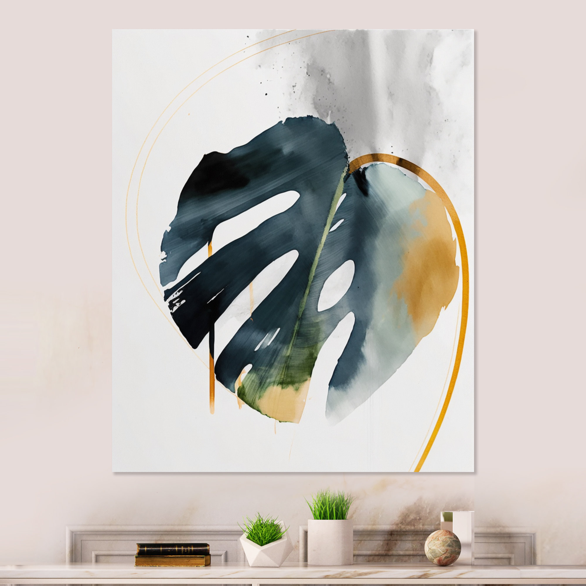 Bay Isle Home™ Green Philodendron Leaf IV - Leaves Metal Wall Art ...