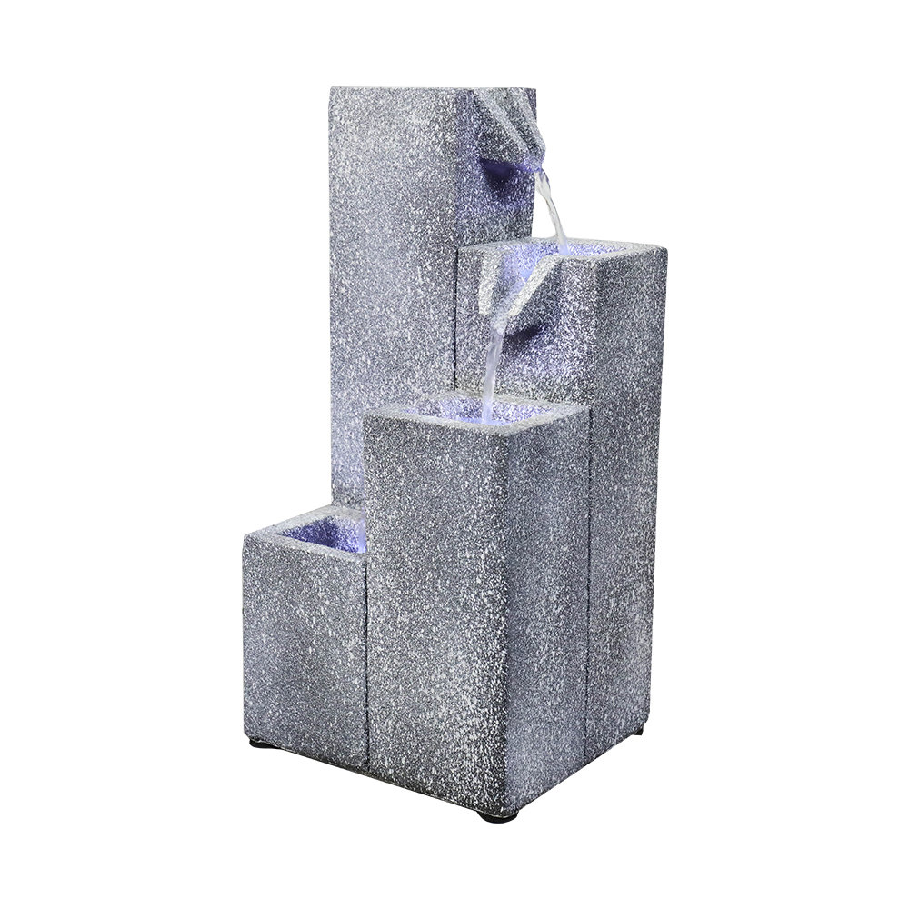 Ebern Designs Gabiel Weather Resistant Tabletop Fountain with Light ...