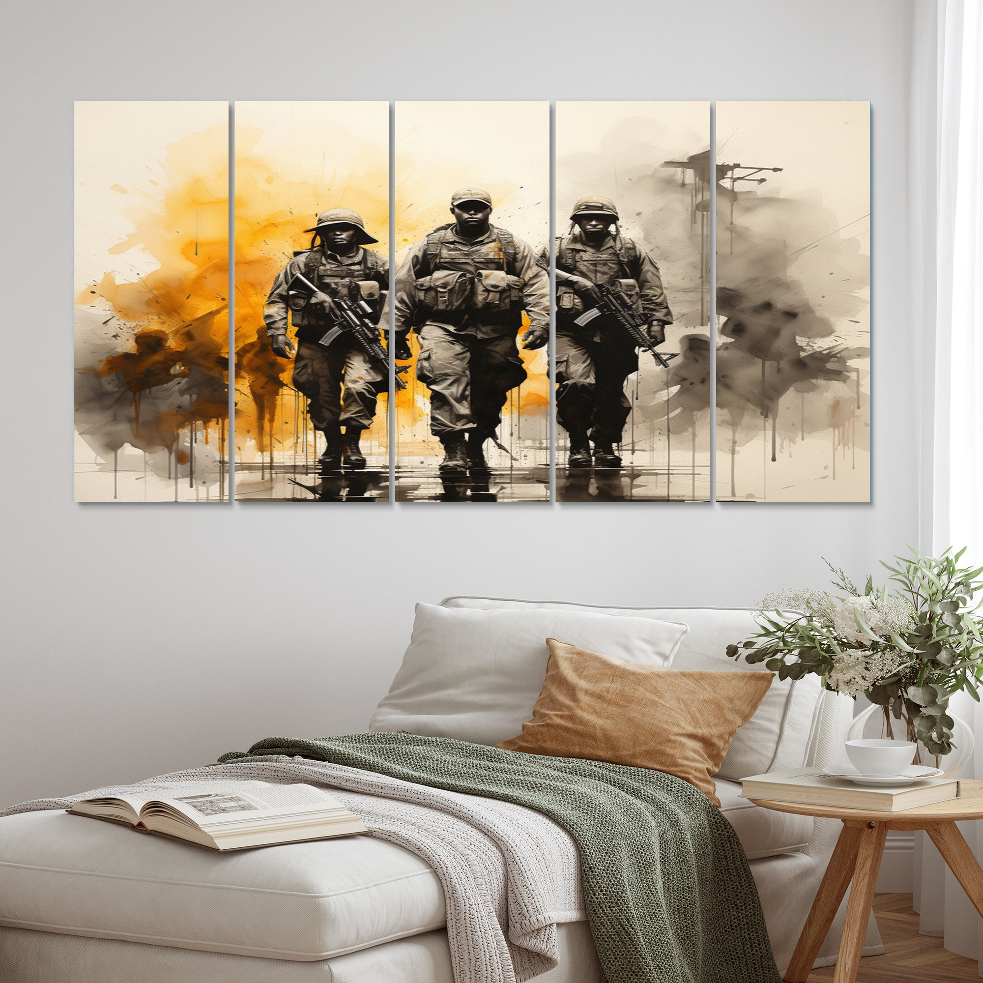 DesignArt Army Camaraderie in Arms II - Army Metal Wall Decor Set | Wayfair