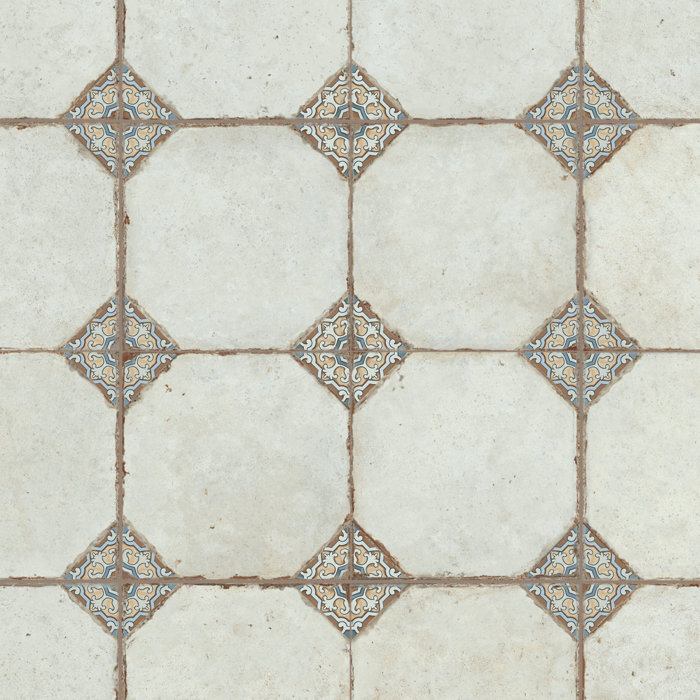 Merola Tile Kings Field 17-3/4 In. X 17-3/4 In. Porcelain Floor And ...