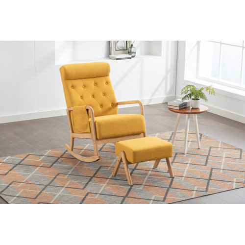 Yellow Rocking Chairs You'll Love | Wayfair