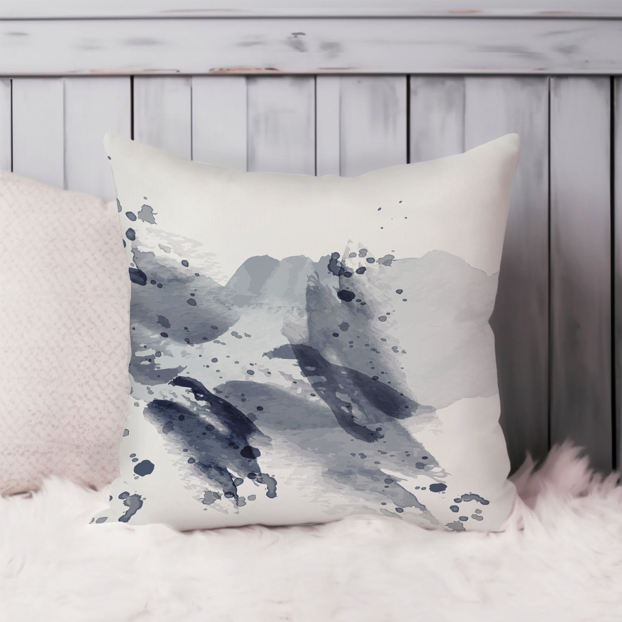 Ethan Taylor Abstract The Myst II Watercolor Splash Transitional | Wayfair
