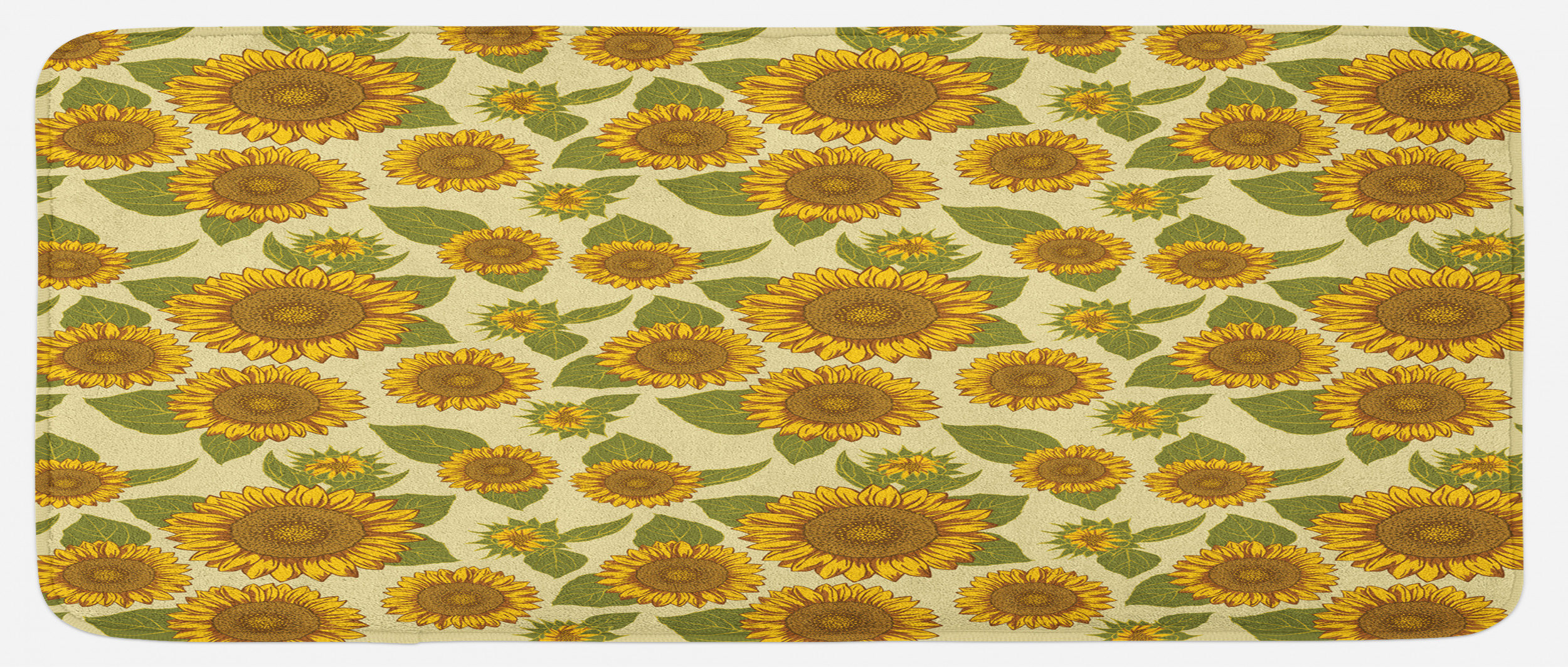 East Urban Home Sunflower Kitchen Mat | Wayfair