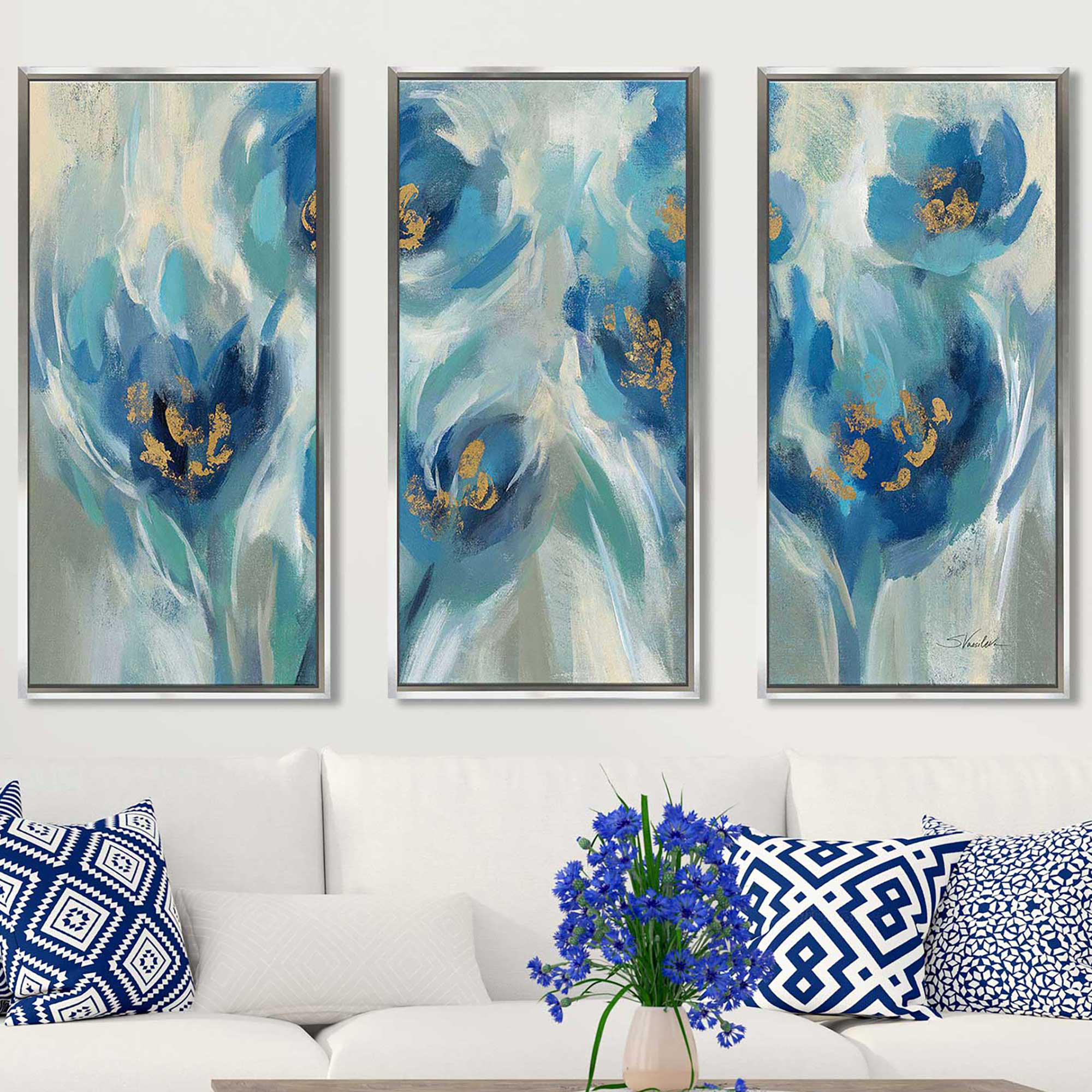 Picture Perfect International Blue Fairy Tale Floral III by Silvia ...