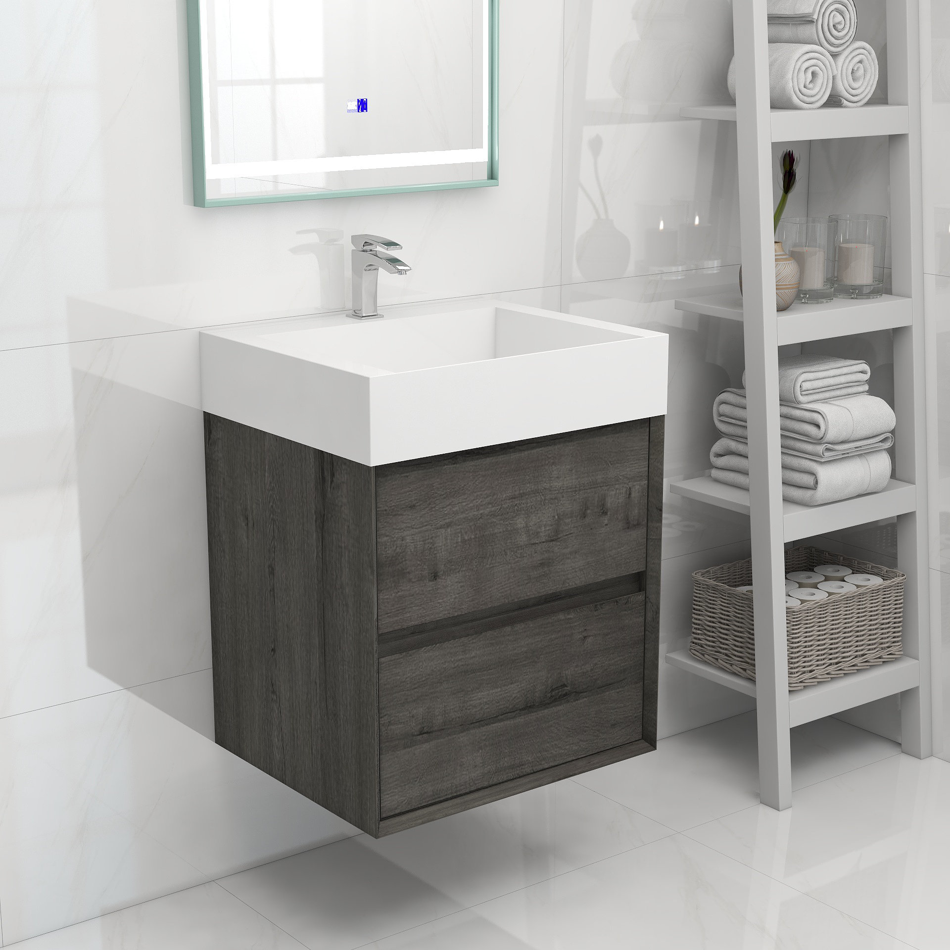 Jade Bath 24" Wall Mounted Single Bathroom Vanity Set - Wayfair Canada