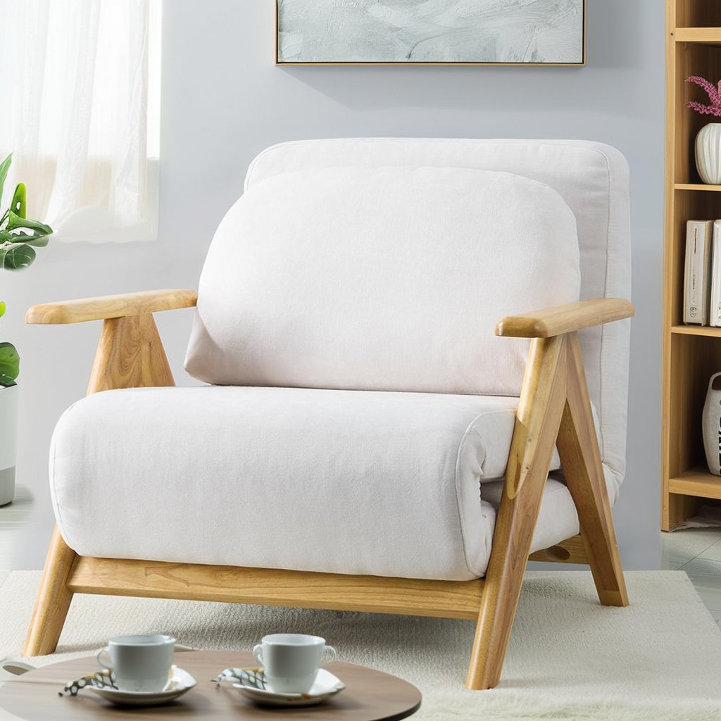 George Oliver Convertible Futon Chair Bed Upholstered Armchair,Sofa ...