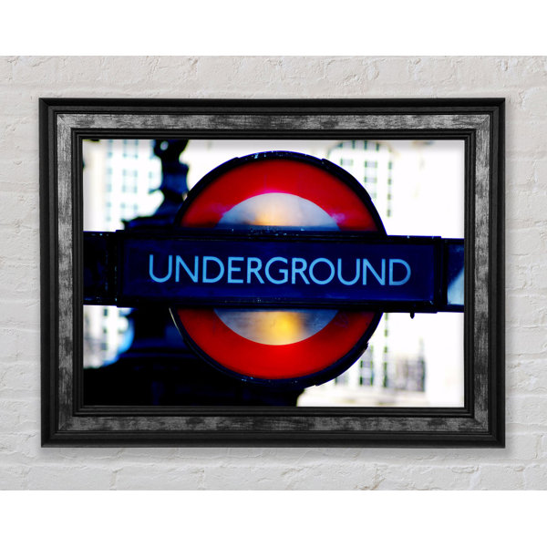 Bright Star London Underground Sign - Single Picture Frame Art Prints ...