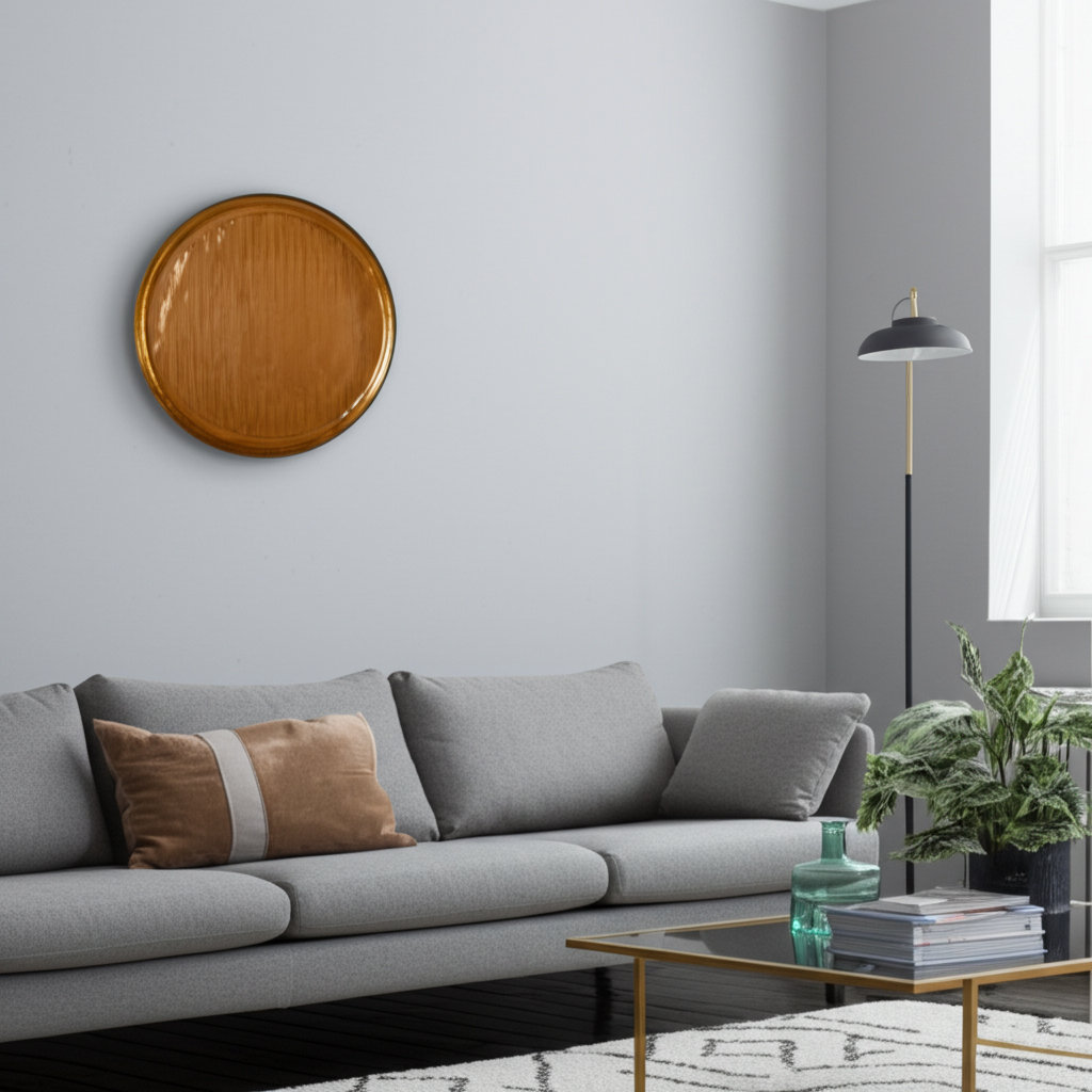 Mercer41 Metal Wall Decor Iron Round Statement Accent with Glossy ...