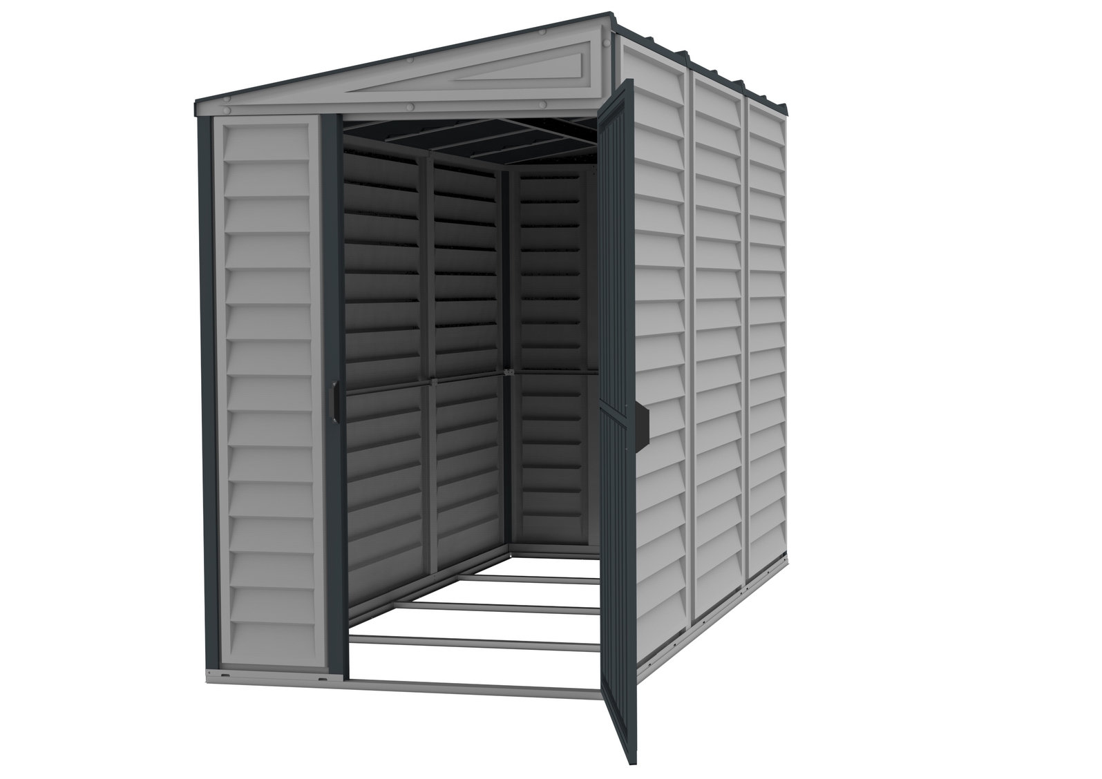 Duramax Building Products 4 ft. W x 8 ft. D Plastic Lean-to Storage ...