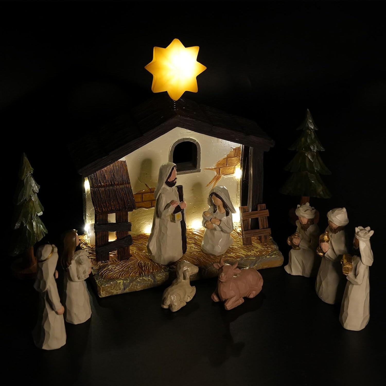 Canora Grey Nativity Set with LED Lights | Wayfair