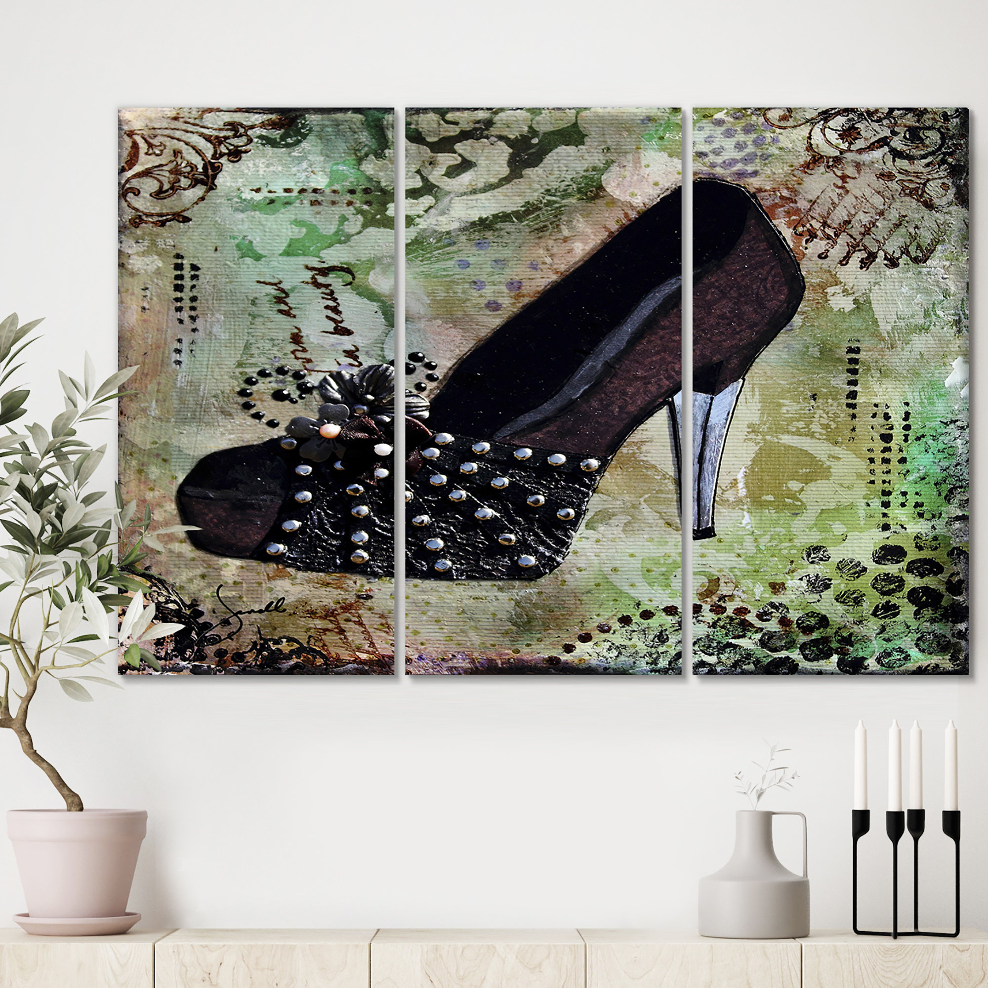 East Urban Home 'Ladies Night' Painting Multi-Piece Image on Canvas ...