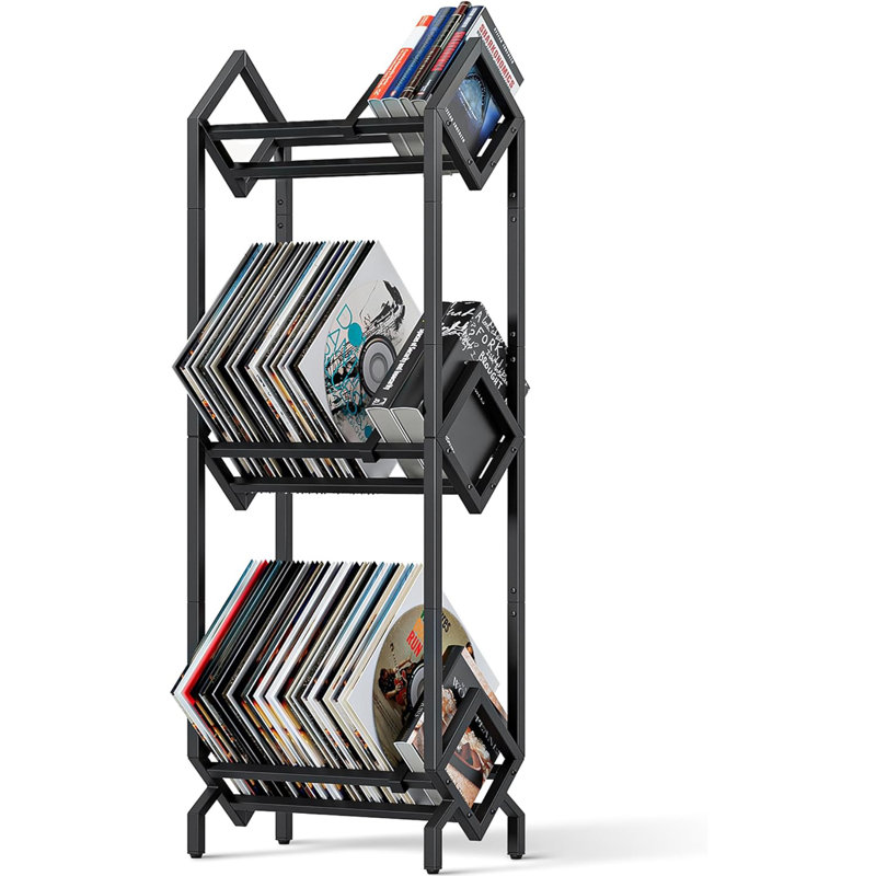 Rebrilliant Vinyl Record Storage Rack | Wayfair