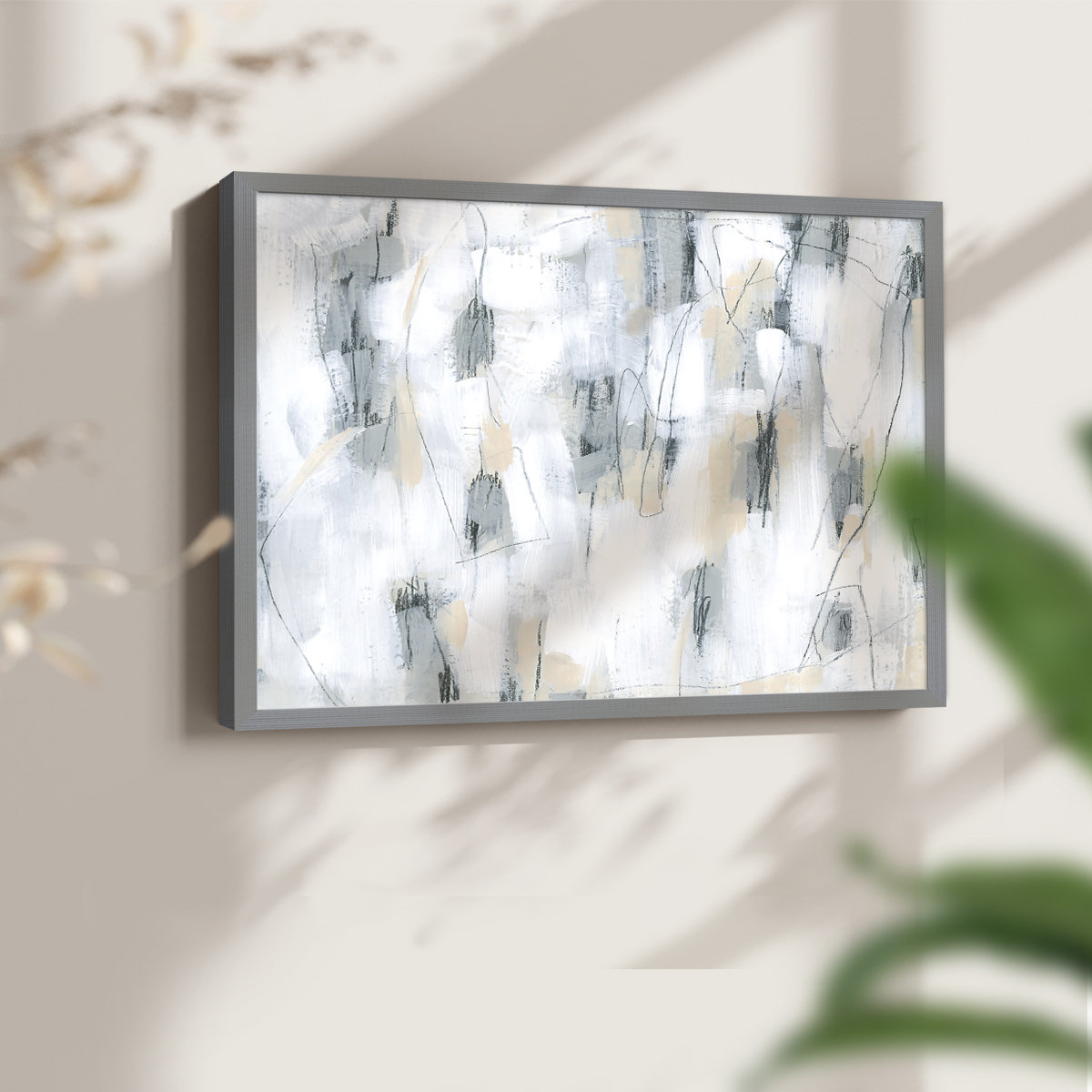 Wrought Studio™ Stone Hatchmarks II -Framed Print - Restickable | Wayfair