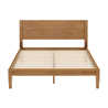 George Oliver Mid-Century Modern Design Solid Oak Wood Bed Frame, Easy ...
