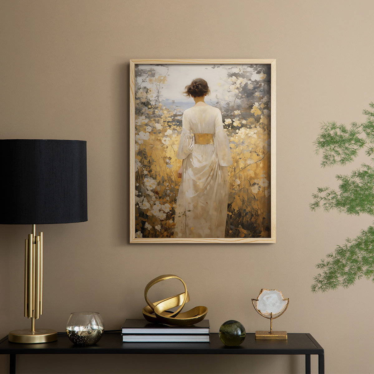 Charlton Home® WOMEN Series DXXII Framed Print - Solid Wood | Wayfair