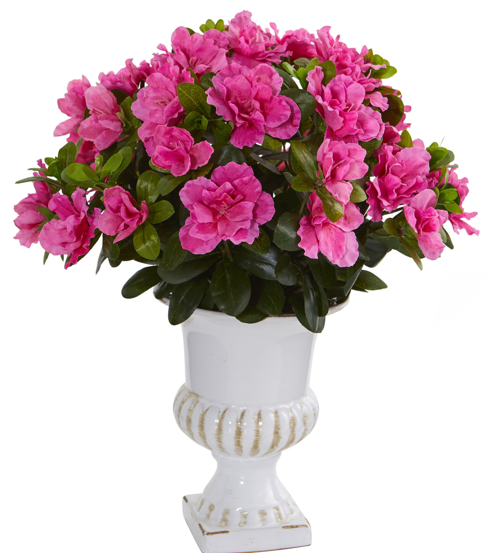 Ophelia & Co. Artificial Azalea Centerpiece in Planter | Wayfair