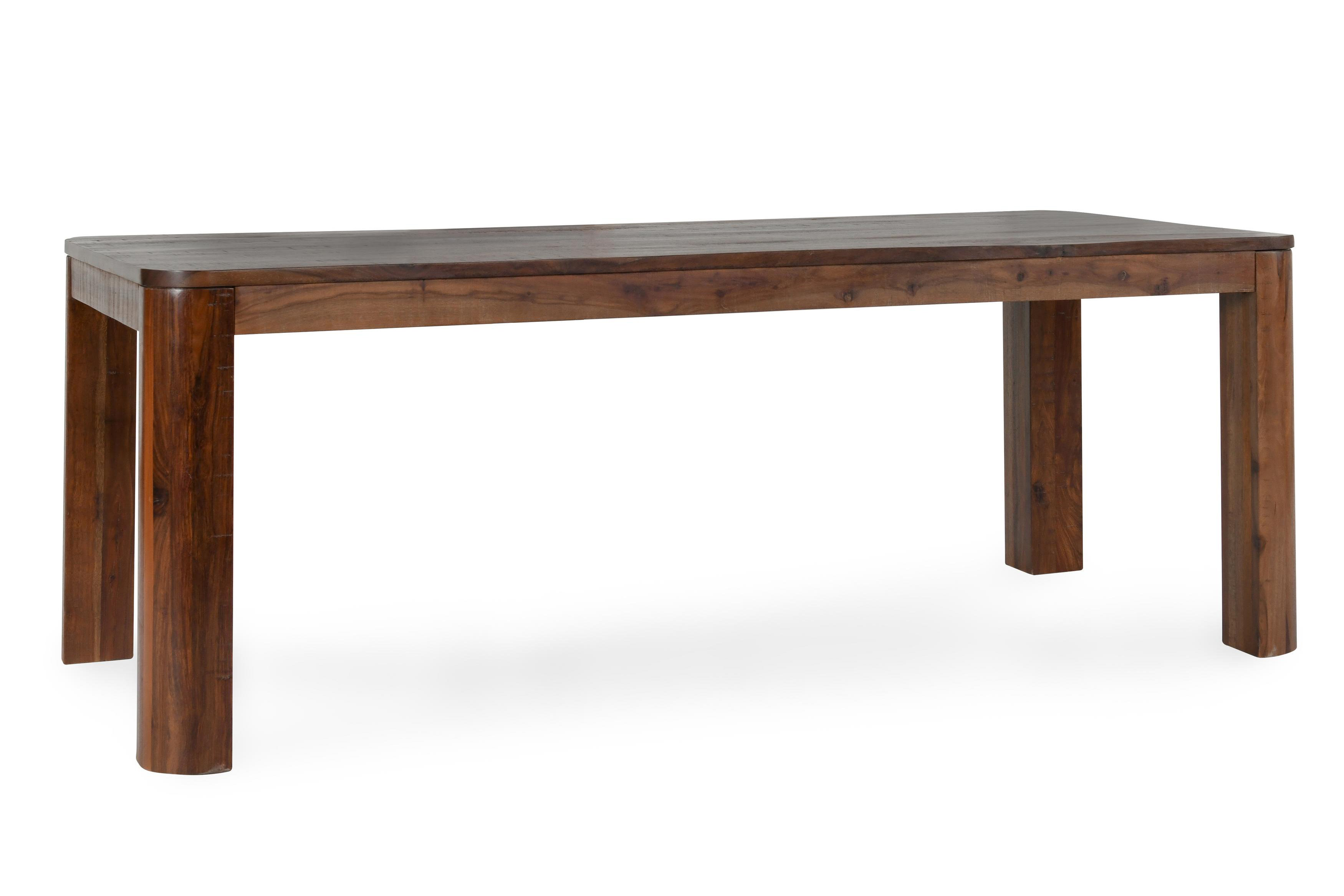 Classic Home Nemi 84" Reclaimed Pine Wood Rectangular Dining Table ...
