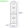 Charlton Home® Sawyerville 86.7" X 19.7" Metal Garden Trellis 4 ...