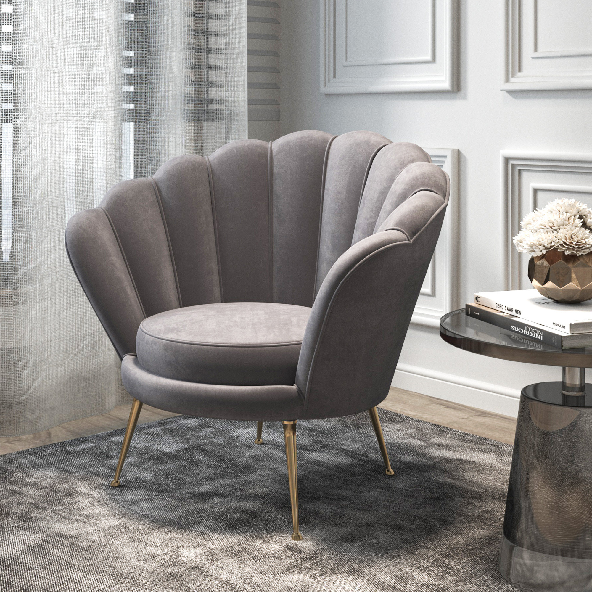 Mercer41 Upholstered Barrel Chair - Wayfair Canada