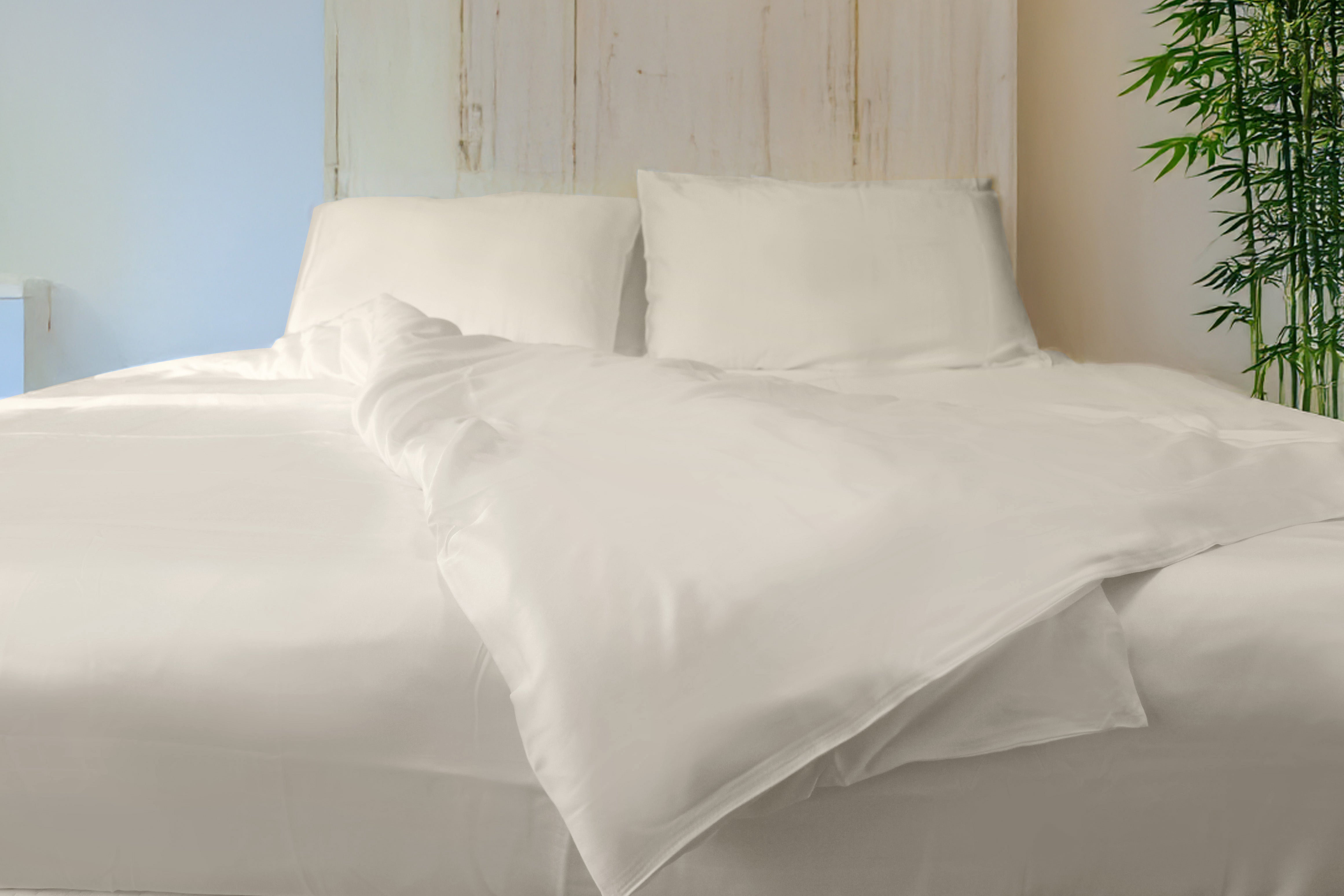 One Bed Cool Rayon From Bamboo Lazy Sheet Set (Twin XL, Stone) | Wayfair