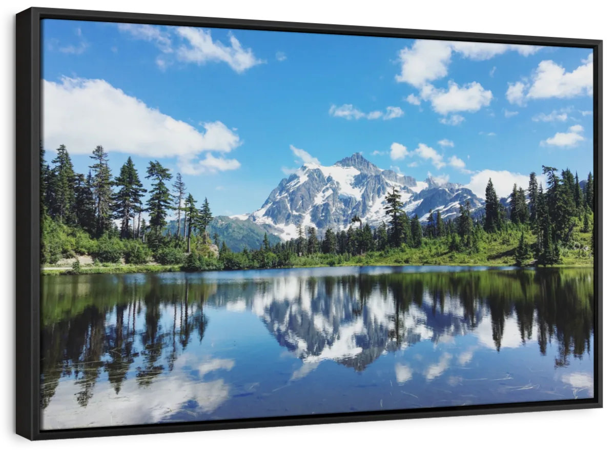 Elephant Stock Shuksan Lake Reflection Canvas Print | Wayfair