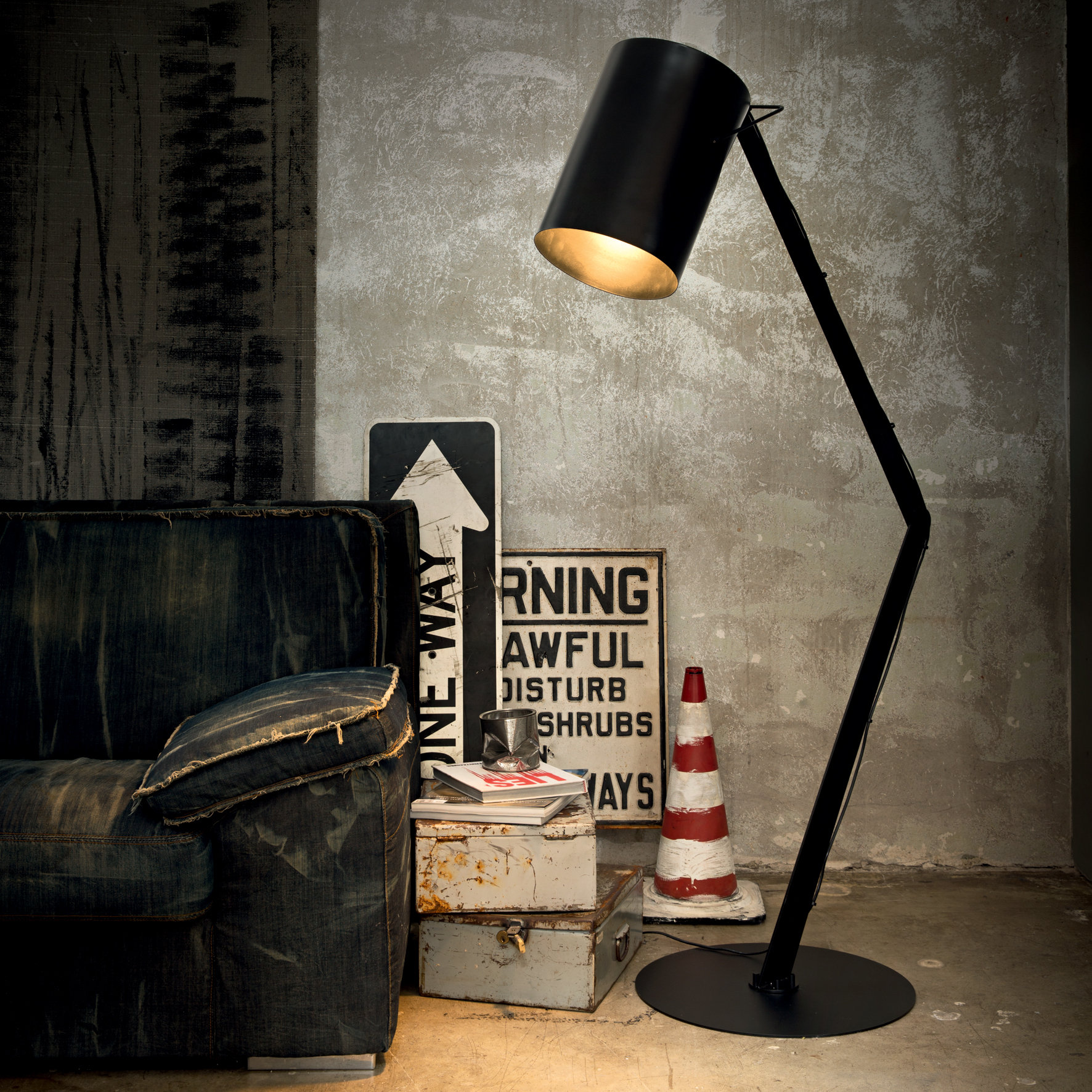 17 Stories Louis 55.12" Task/Reading Floor Lamp | Wayfair
