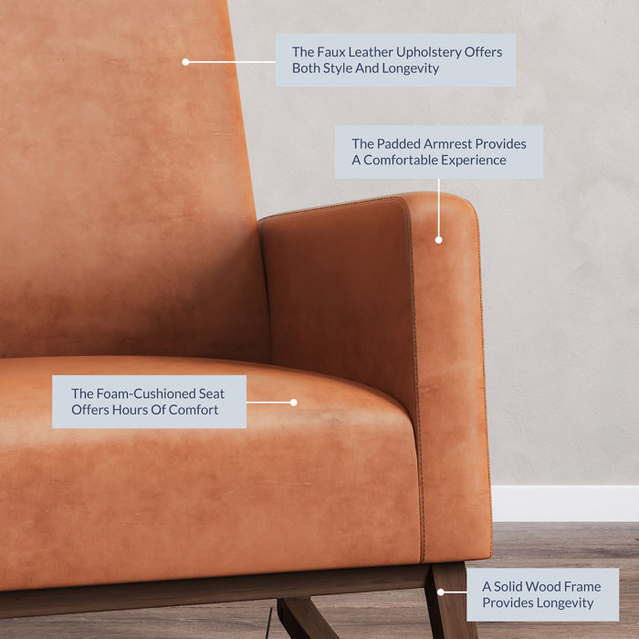 George Oliver Jancar Rocking Chair & Reviews | Wayfair