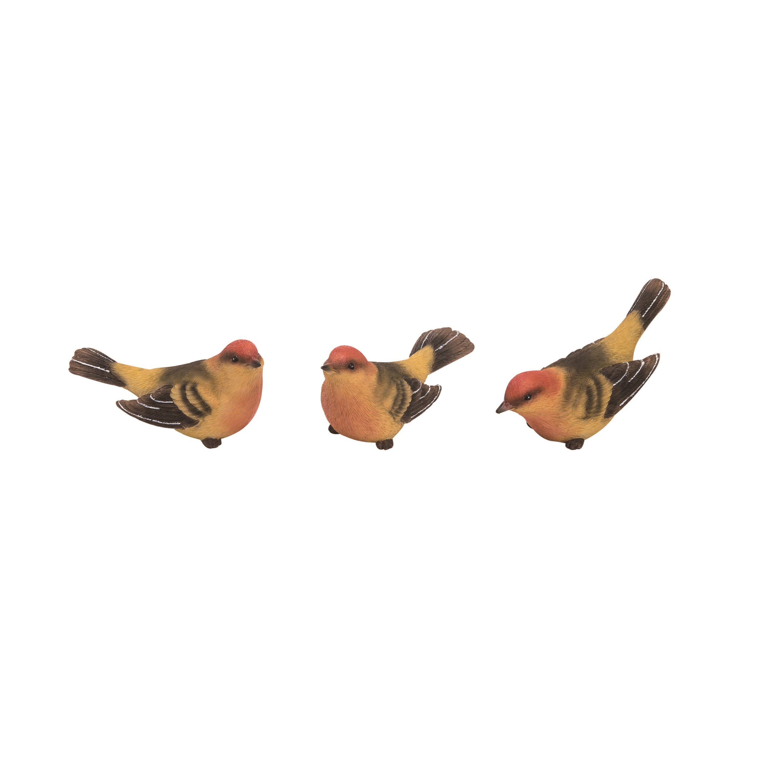 Lark Manor™ Large Resin Head Bird Set of 3 Spring Home Decorations ...