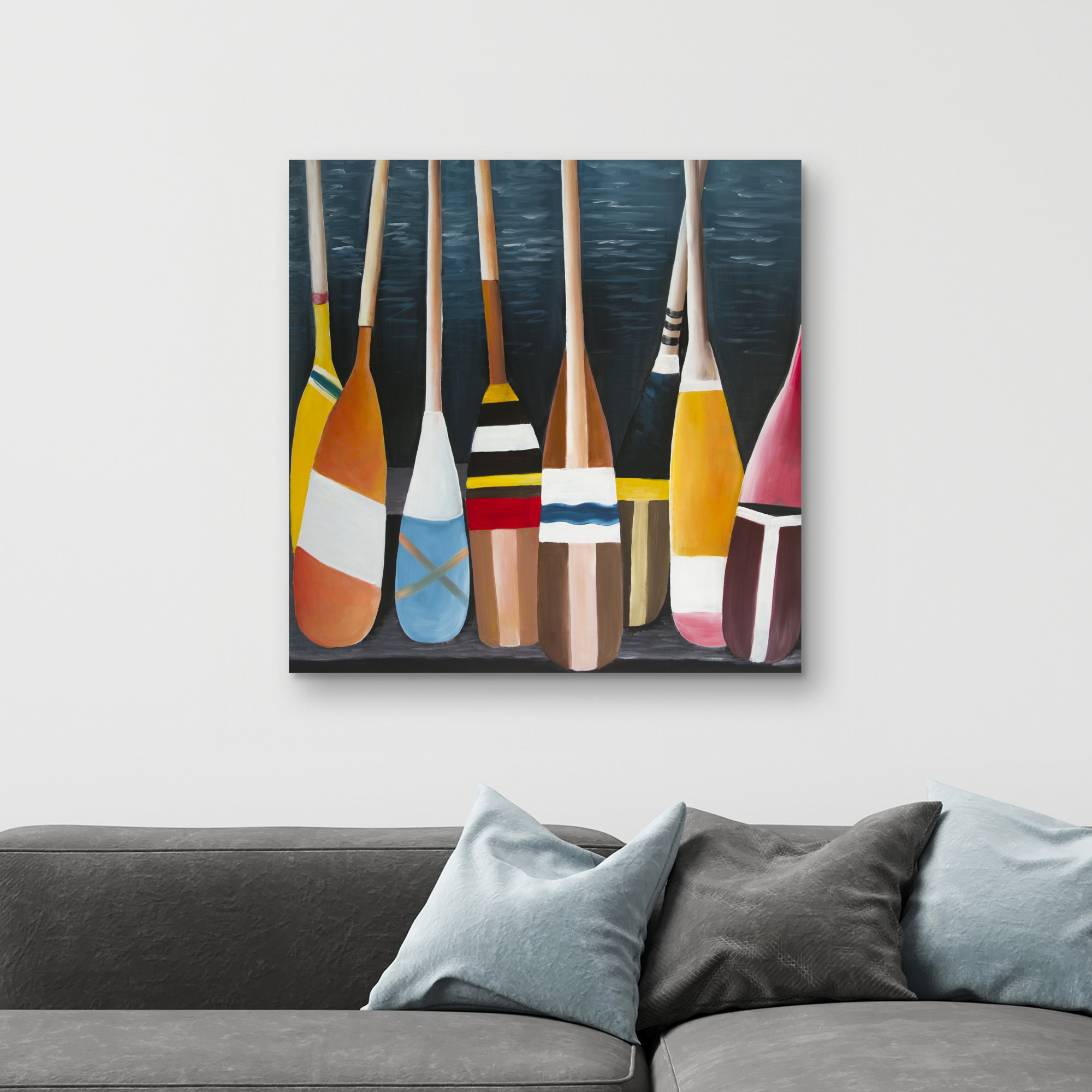 Begin Edition International Inc. Colorful paddles - 32"x32" art on ...