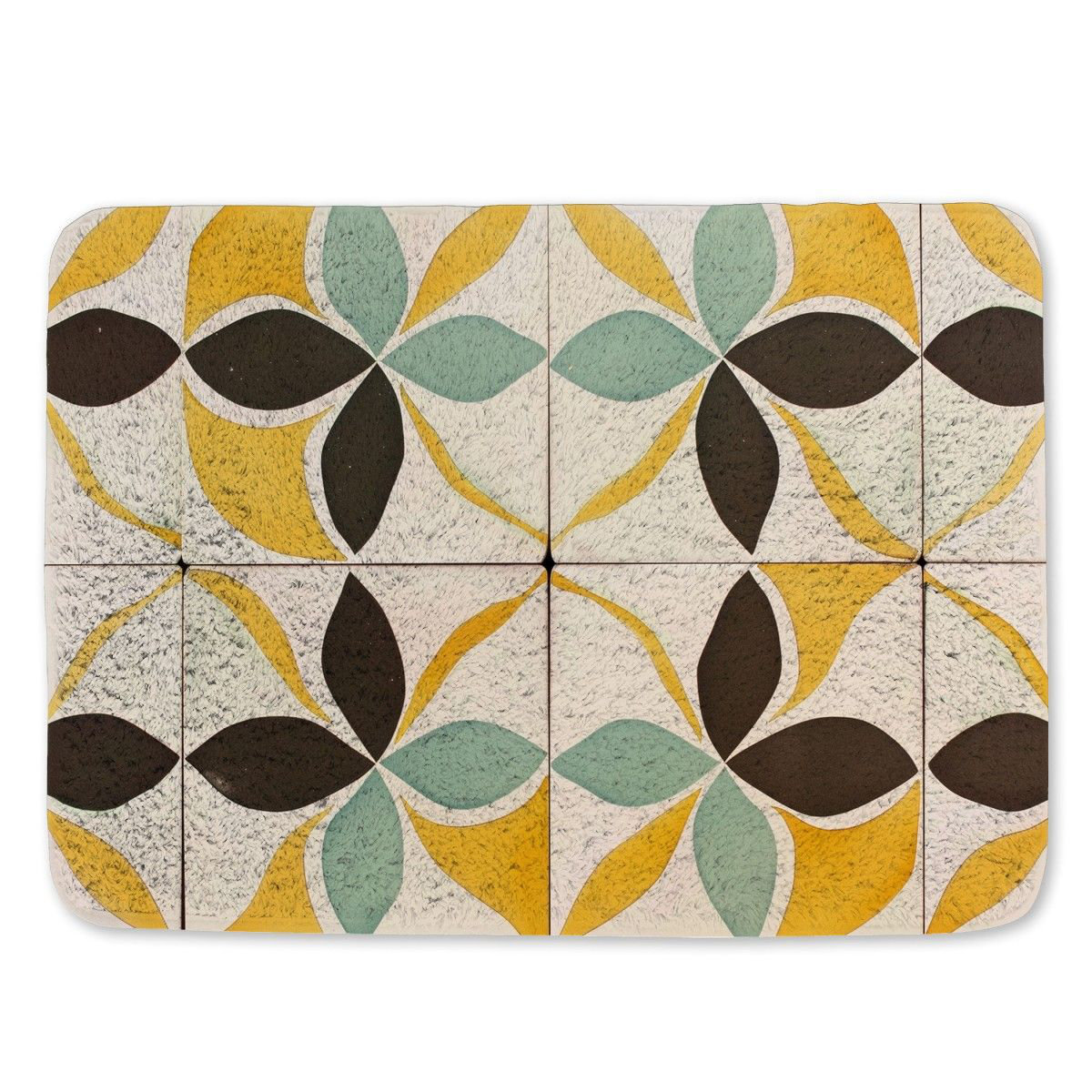 Ivy Bronx Khoren Geometric Bath Mat | Wayfair