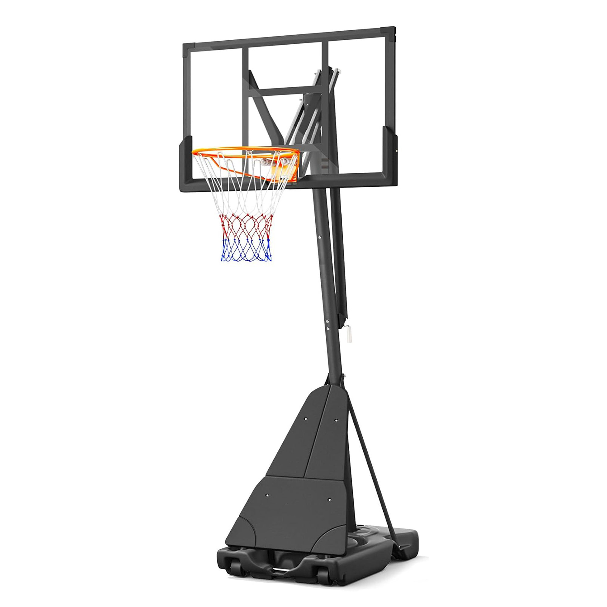 Neche Basketball Hoop 5.25-10ft Hand-Cranked Height Adjustable ...