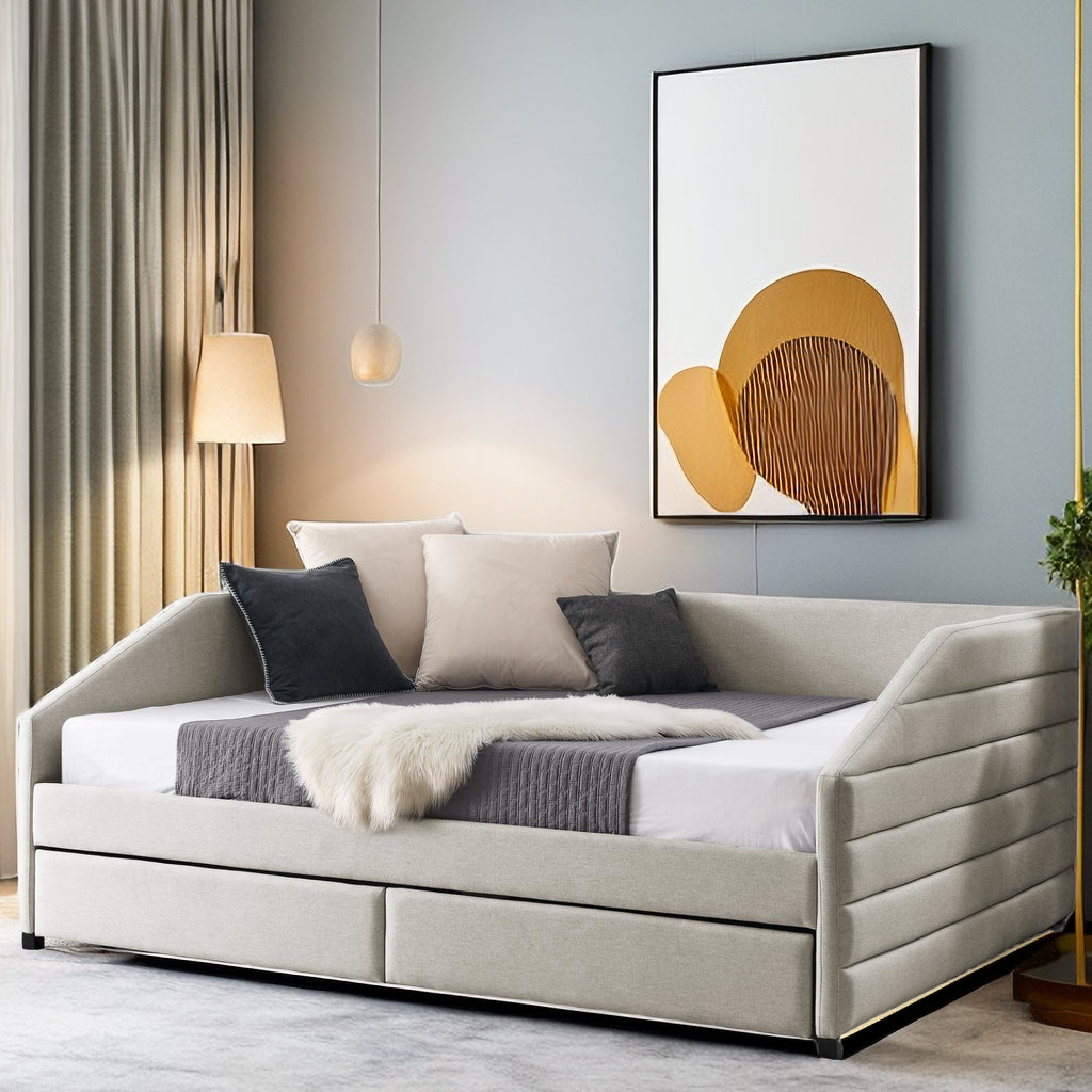 Red Barrel Studio Queen Size Daybed With Two Drawers - Wayfair Canada