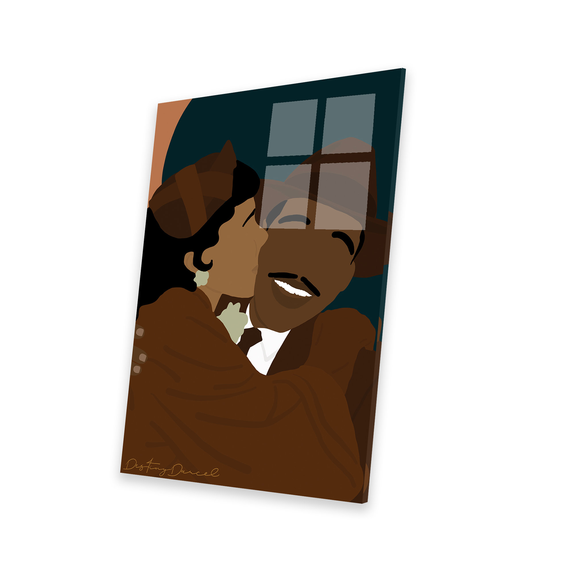 Winston Porter Coretta Luther King On Plastic/Acrylic by Destiny Darcel ...