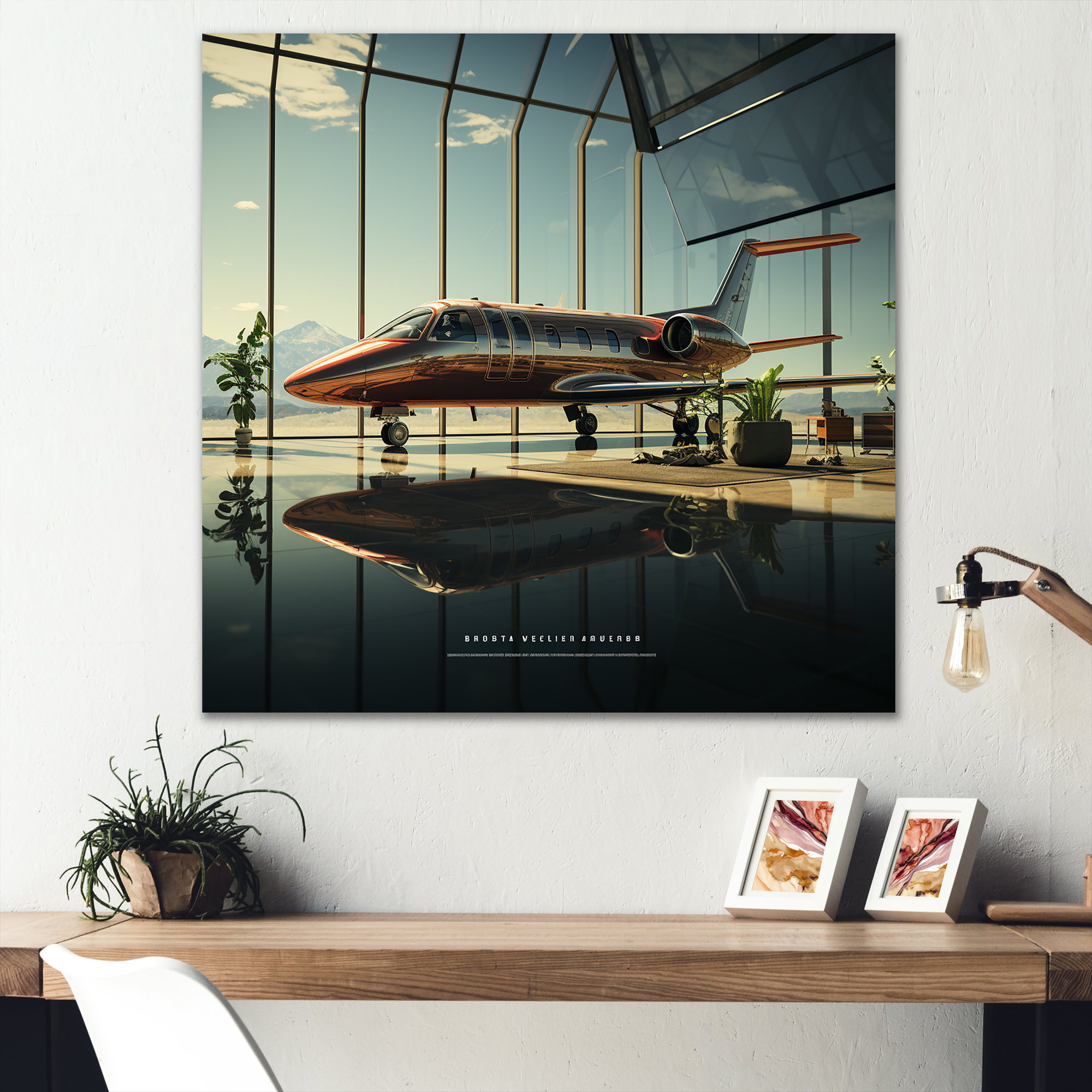 Ebern Designs Jet Plane Matrix Showcase - Plane Wall Art Living Room ...