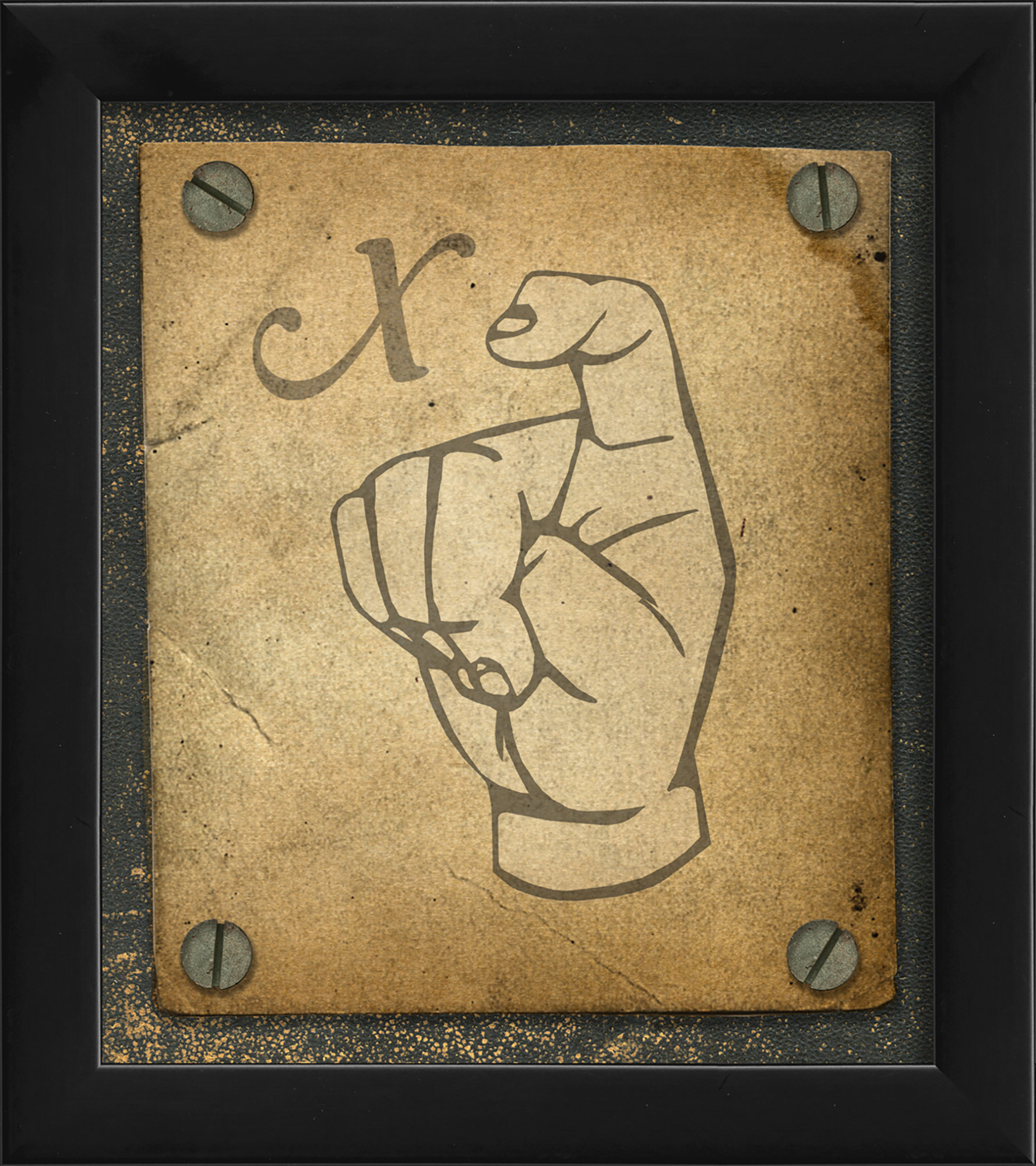 The Artwork Factory Sign X Framed Graphic Art | Wayfair