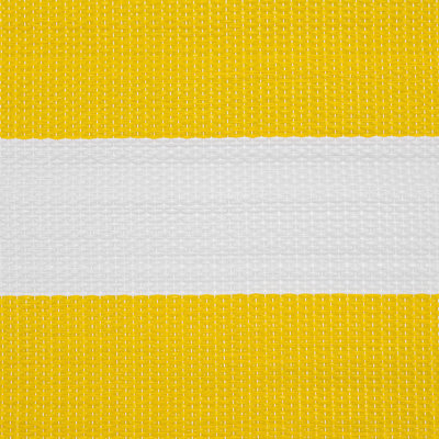 Ebern Designs Mirsie Polypropylene Yellow/White Rug | Wayfair