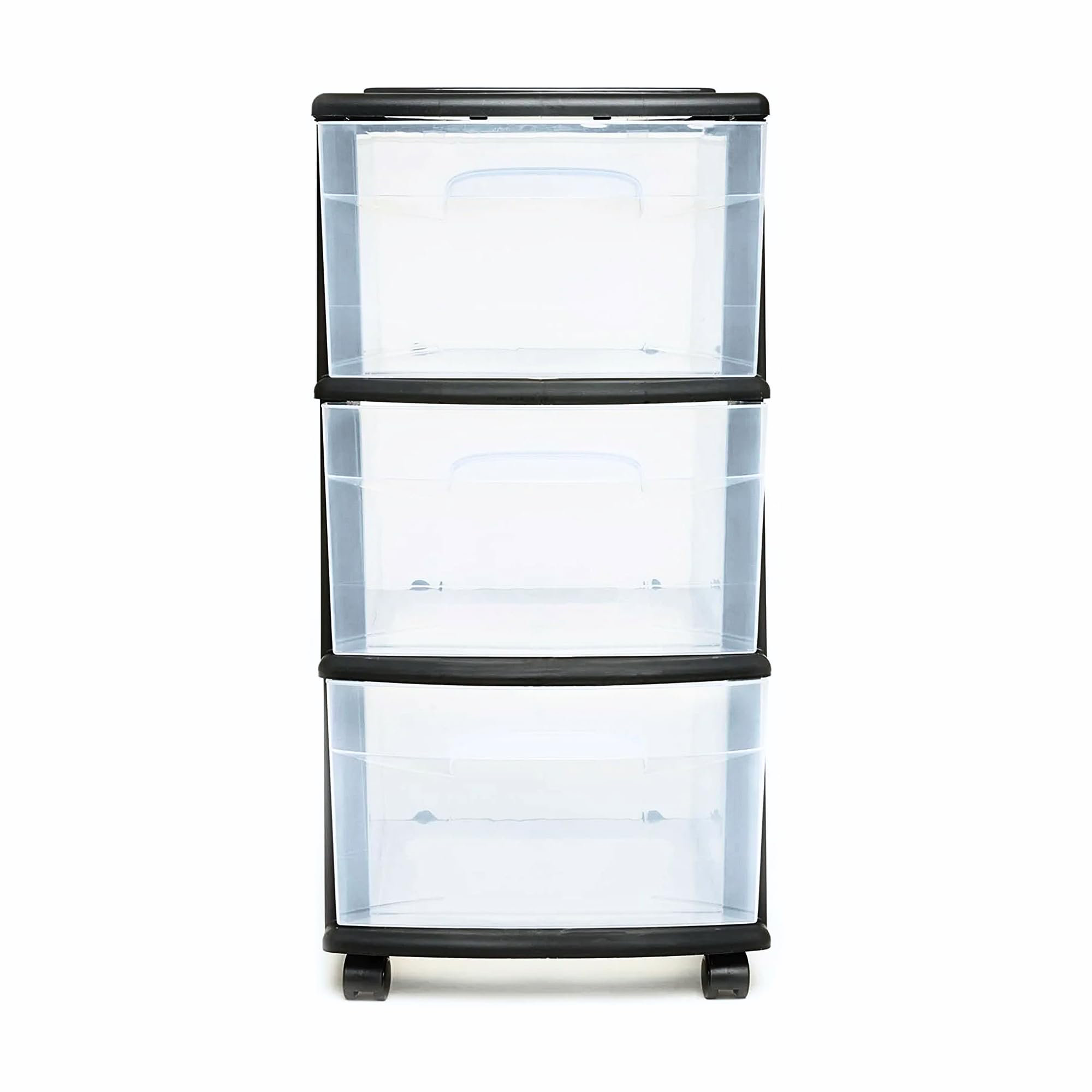 Rebrilliant 3-Tier Clear Plastic Storage Organizer Cart - Wayfair Canada