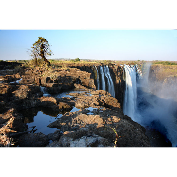 Union Rustic Livingstone Island - Victoria Falls - Wrapped Canvas ...