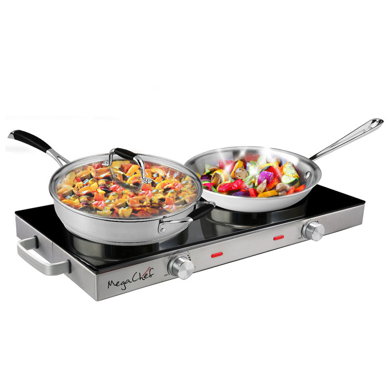 Mega Chef Electric Double Burner Hot Plate & Reviews | Wayfair