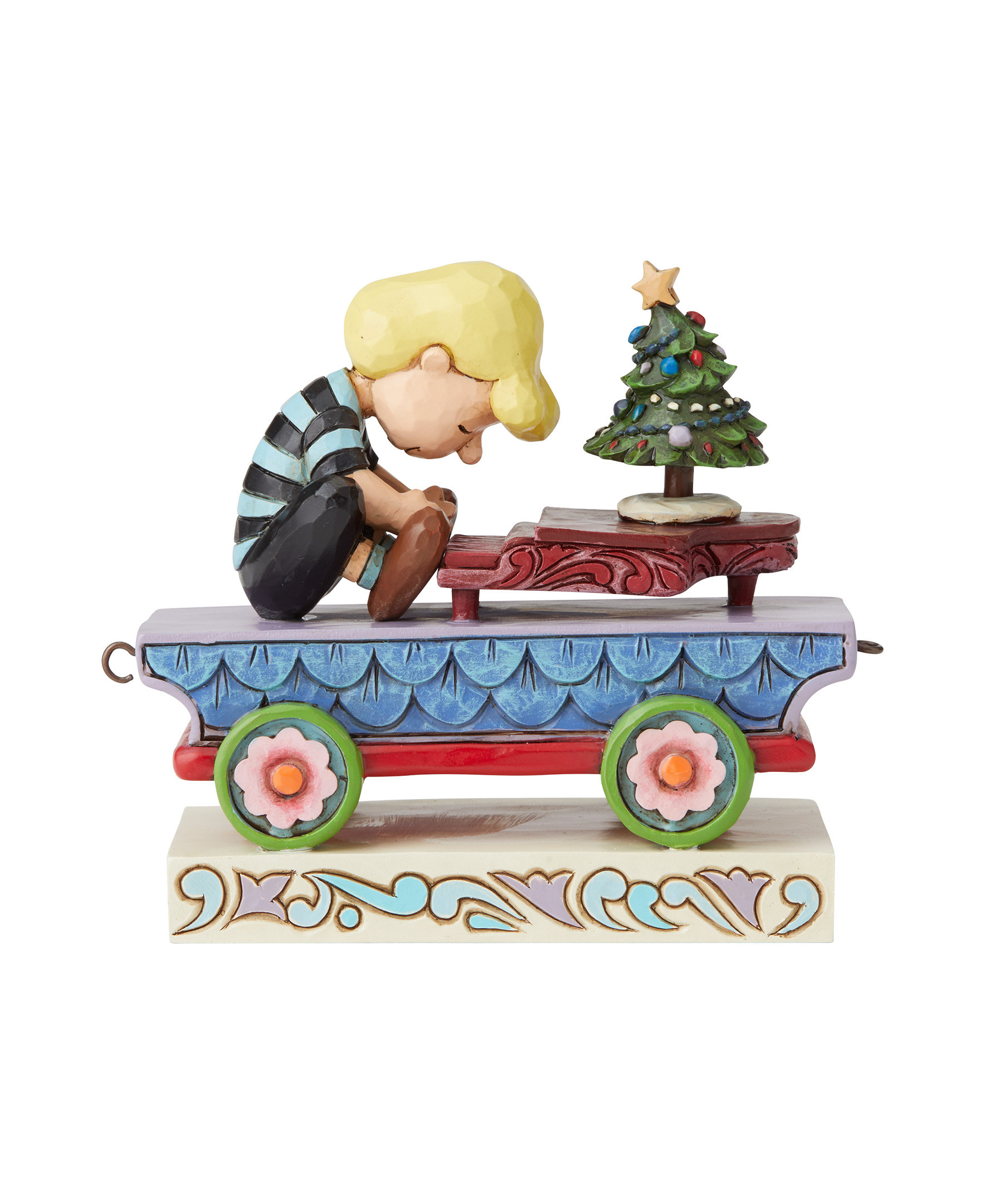Jim Shore Peanuts by Jim Shore Schroeder Christmas Train Car Figurine 3 ...