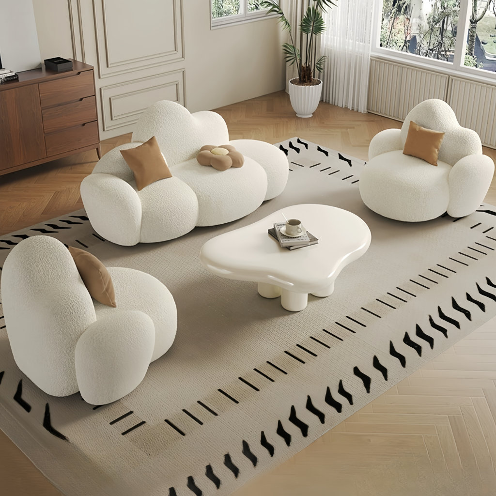 KANGLY Creative cloud-shaped sofa tea table combination | Wayfair