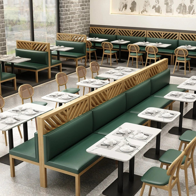 Visual card holder Modern Leisure Cafe Restaurant Benches. Faux Leather ...