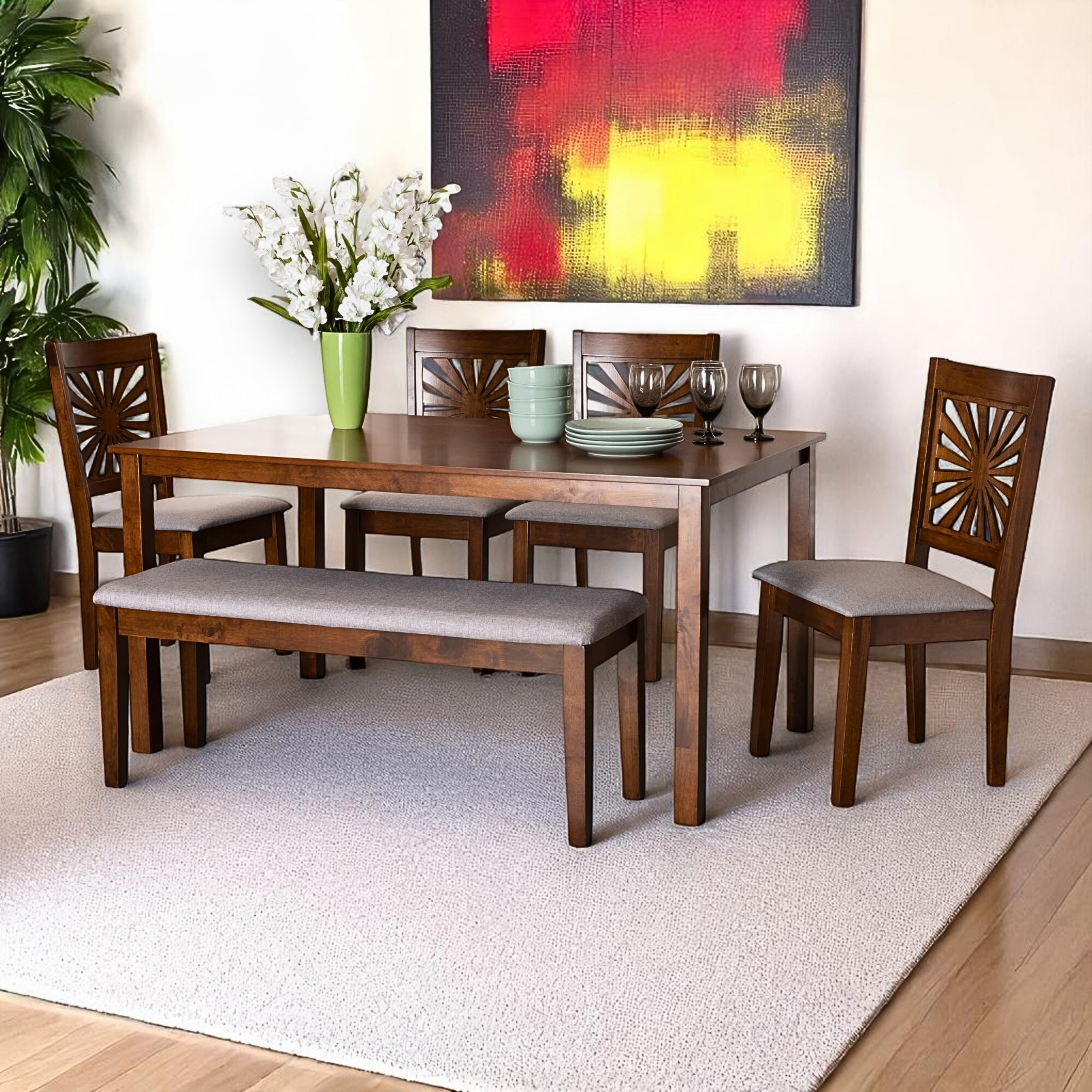 Lark Manor™ Marley 6-Piece Dining Set in Fabric Finish | Wayfair