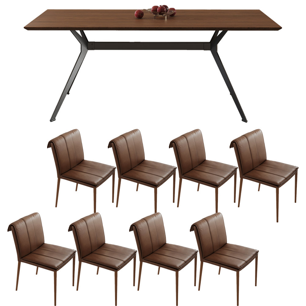 Waagy Modern vintage high-class dining table set | Wayfair