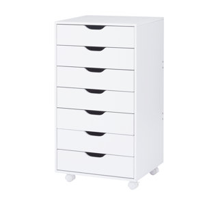 Latitude Run® Garysburg 7-Drawer File Cabinet for Office Storage, File ...