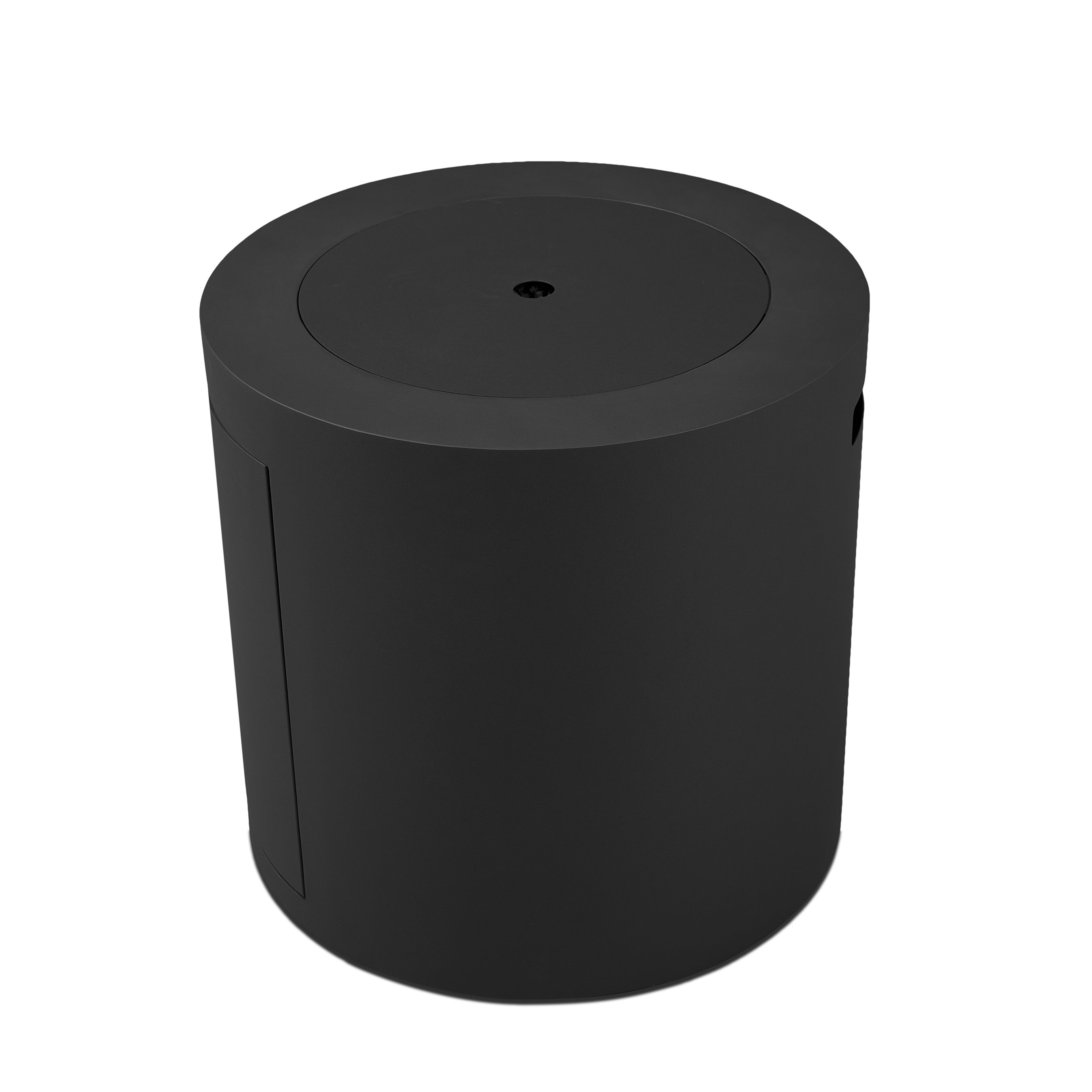 Real Flame Aegean 24" Round Steel Propane Fire Pit Table with Hidden ...